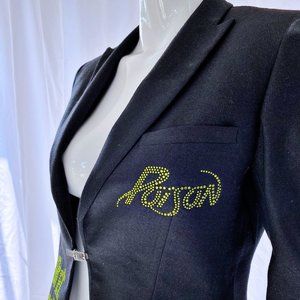 Versace | Jackets & Coats | Poison Fallen Angel Rhinestone Versace ...